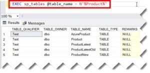 How To Find A Table In SQL Server - DataBaseBlogs.com