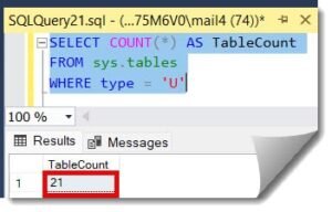 How To Get Table Count In SQL Server - DataBaseBlogs.com